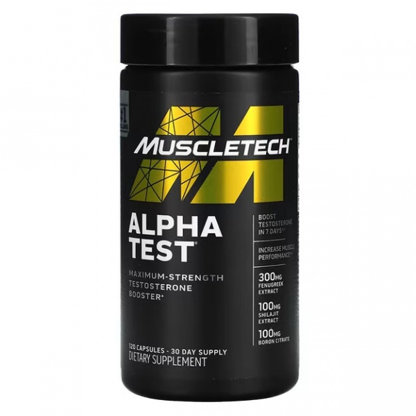 Купить Бустер тестостерона MuscleTech AlphaTest 120 капсул в ...