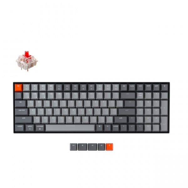 Klaviatura Keychron K4 100 Key Aluminum Frame RGB Brown Russian Layout ...
